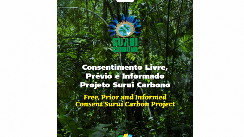 Consentimento livre, prévio e informado Projeto Surui Carbono - Ecam